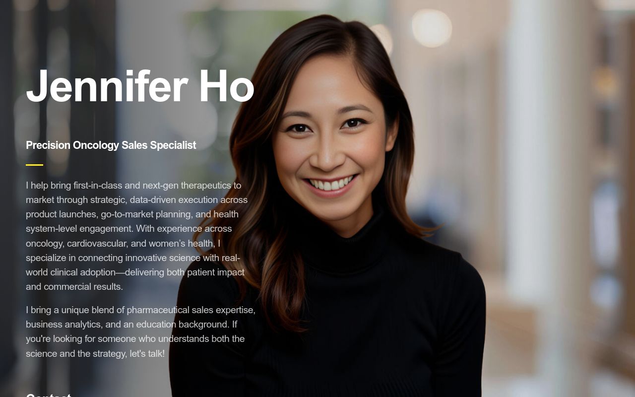 Jennifer Ho | Specialty Pharmaceutical Sales Professional